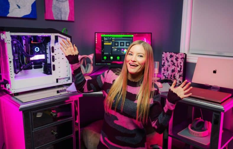 42 Pink Gaming Setup Ideas for Gamer Girls - GPCD