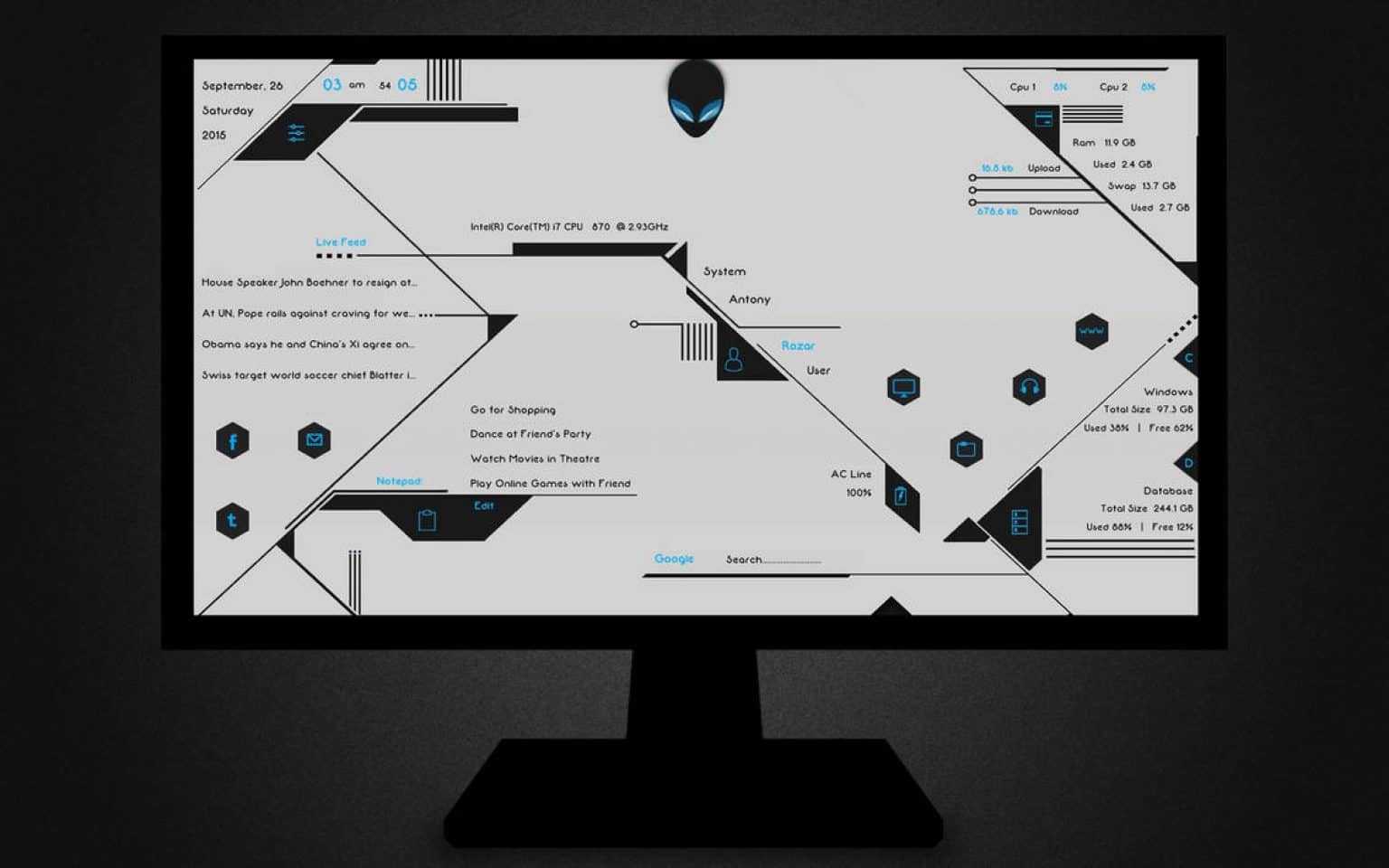20 Best Rainmeter Skins for Gamers - GPCD