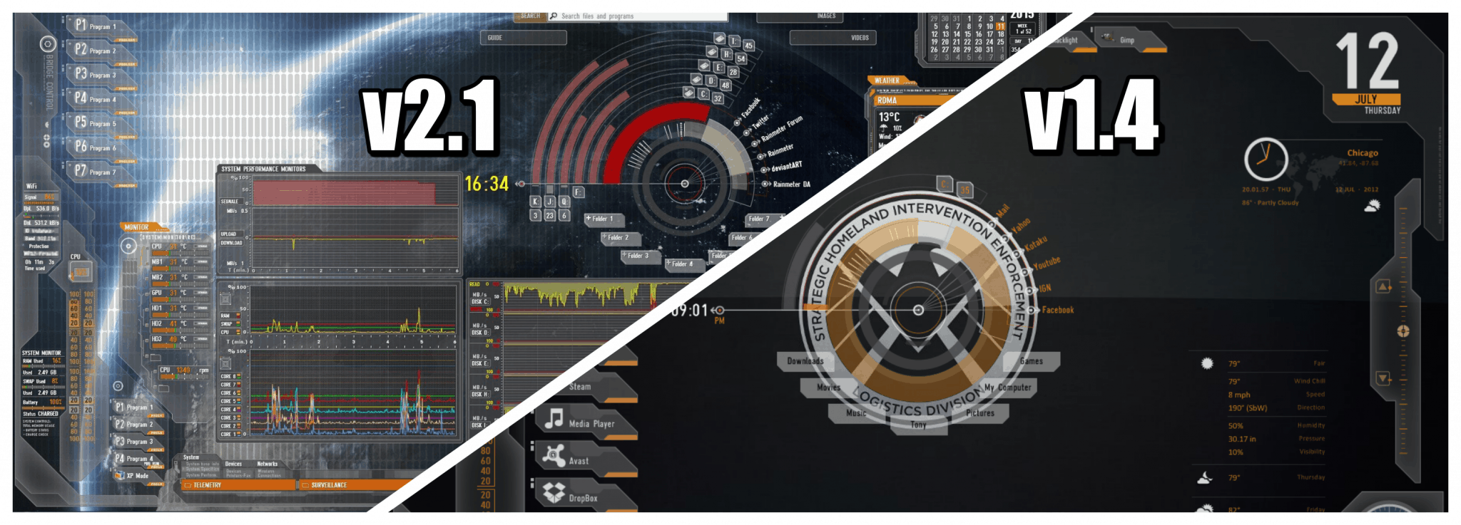 20 Best Rainmeter Skins for Gamers - GPCD