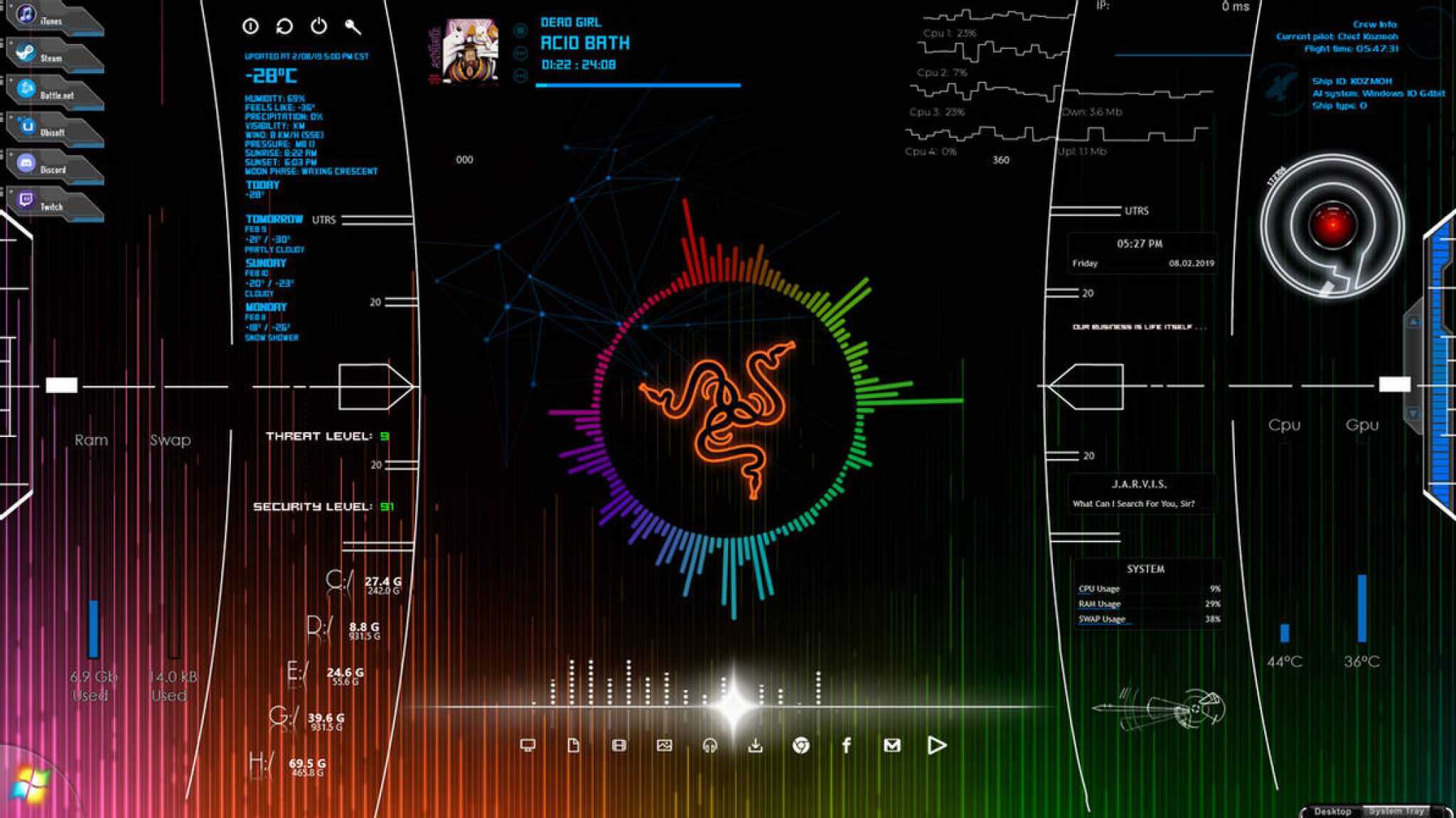 20 Best Rainmeter Skins for Gamers - GPCD