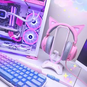 42 Pink Gaming Setup Ideas for Gamer Girls - GPCD