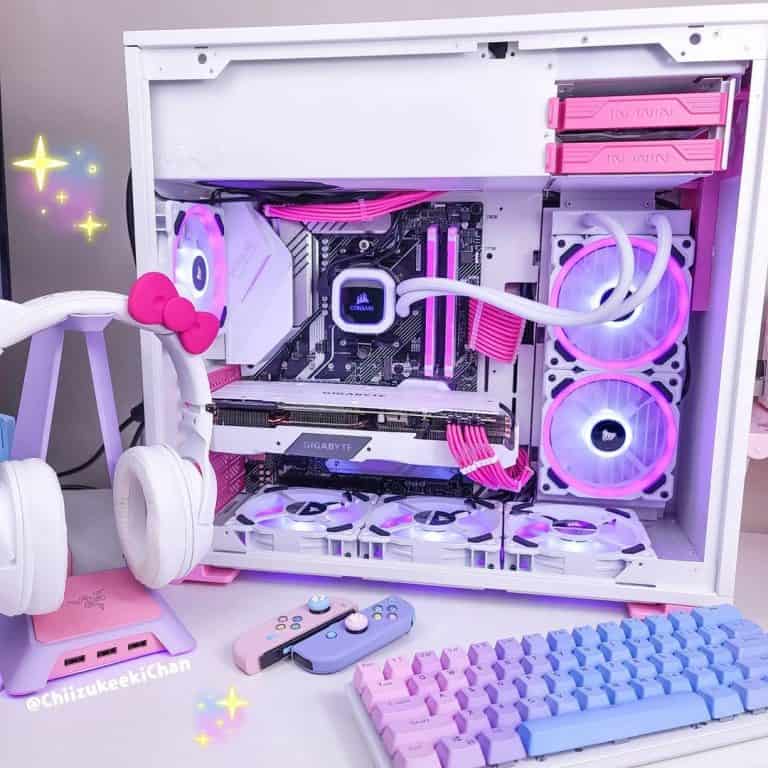 42 Pink Gaming Setup Ideas for Gamer Girls - GPCD