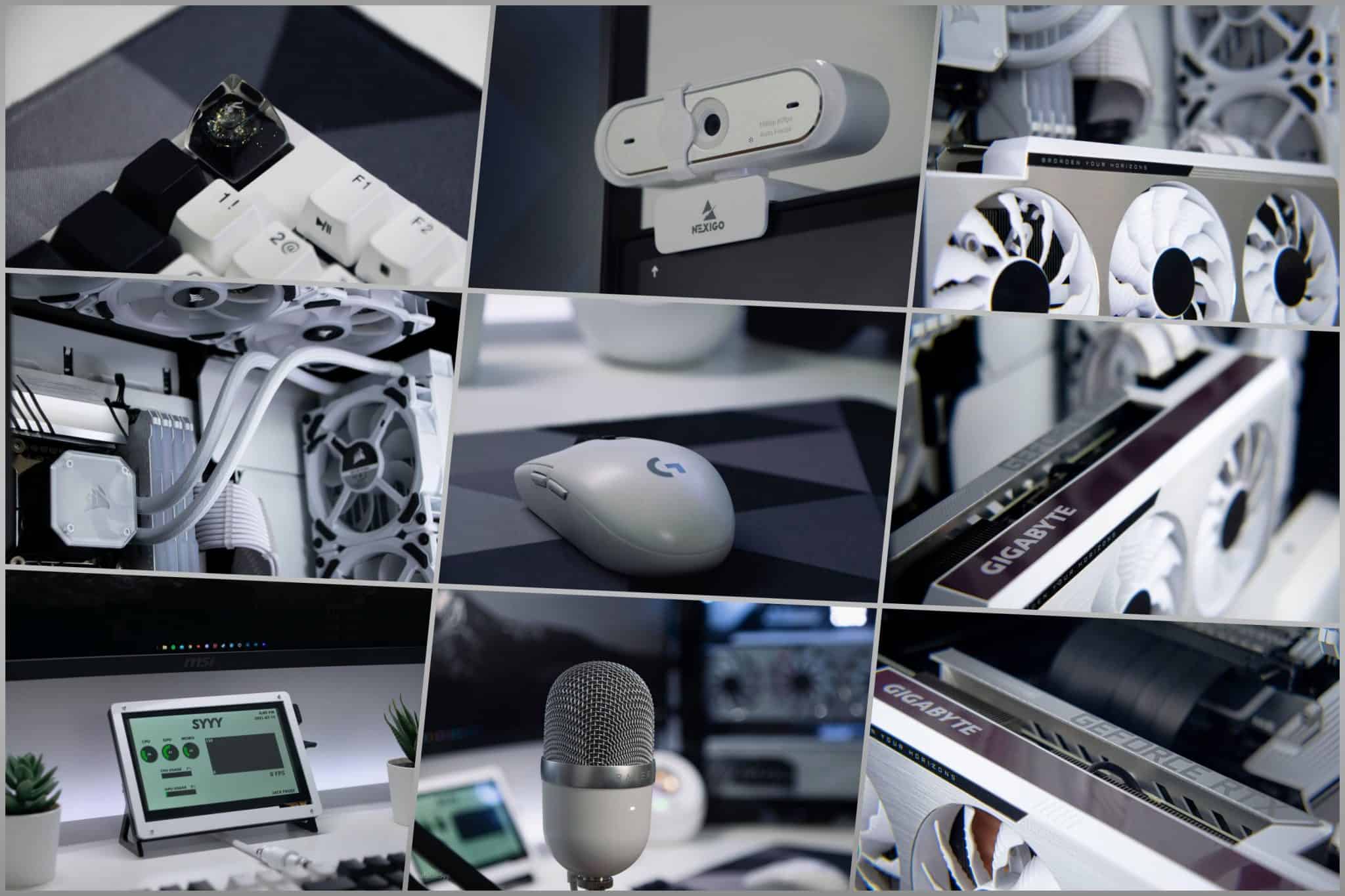 60 Clean Looking White Gaming Setup - GPCD